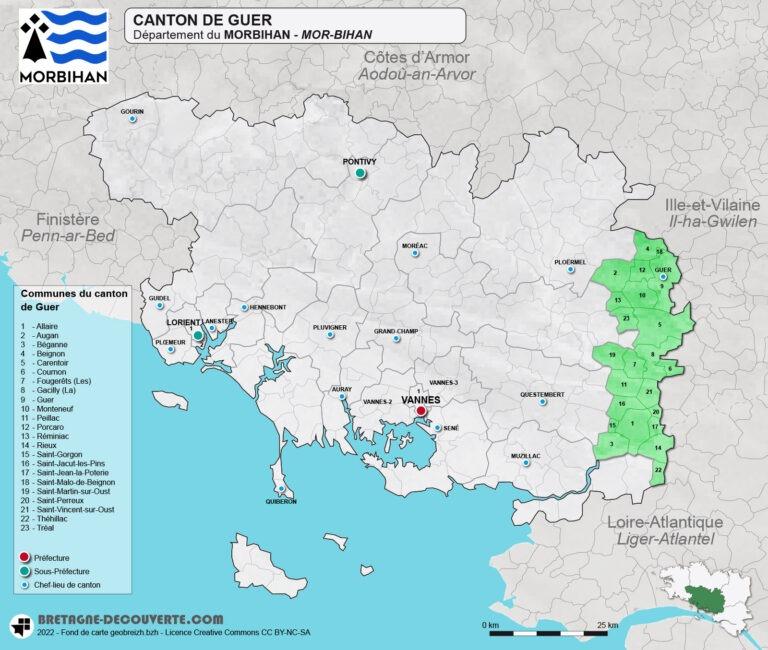 Le canton de Guer - Morbihan - Bretagne découverte